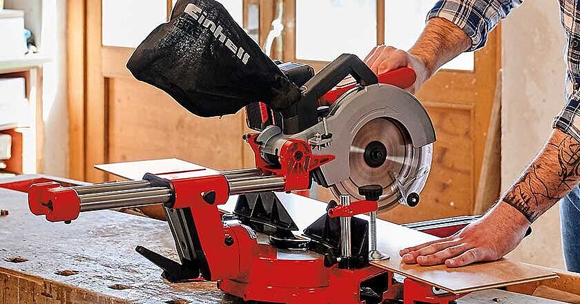 Mitre saws from Einhell: Maximum efficiency for all sawing projects